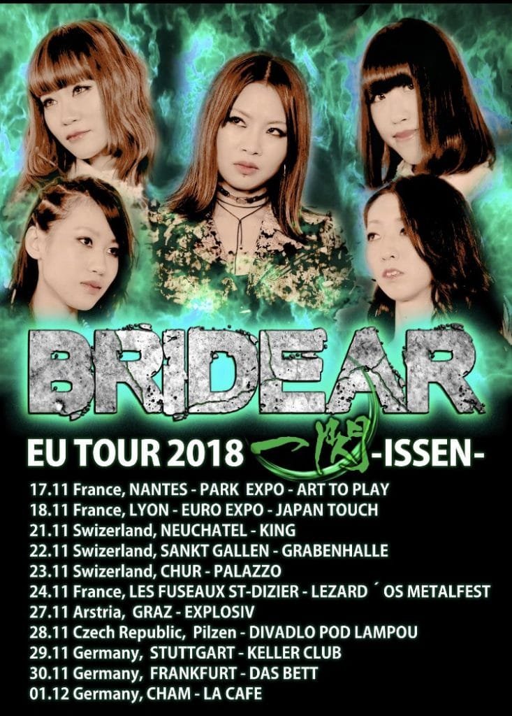 BRIDEAR will tour Europe for the fourth time – AVO Magazine – One click closer to Japan