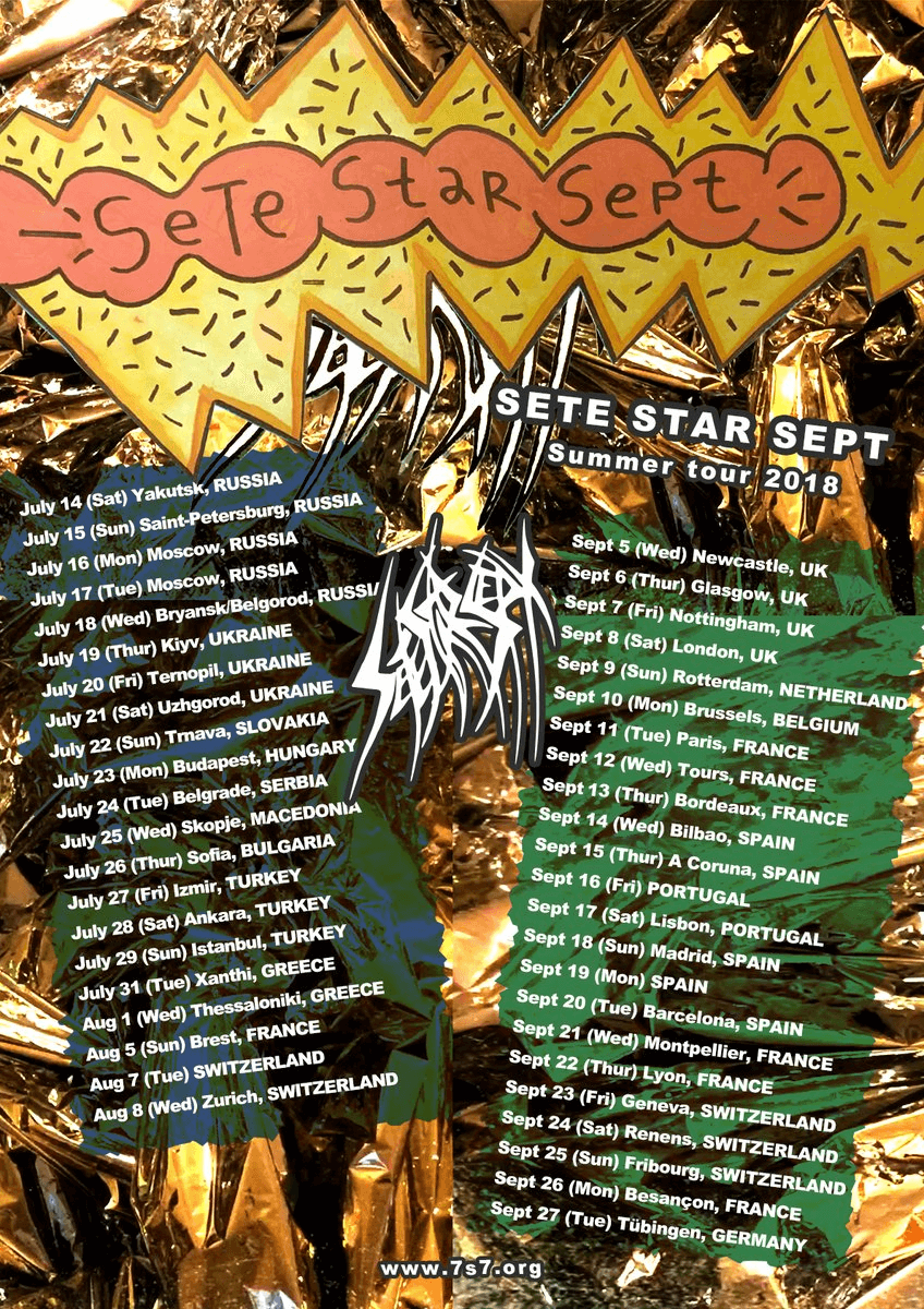 SETE STAR SEPT announce Summer Tour 2018 - AVO Magazine – One click ...