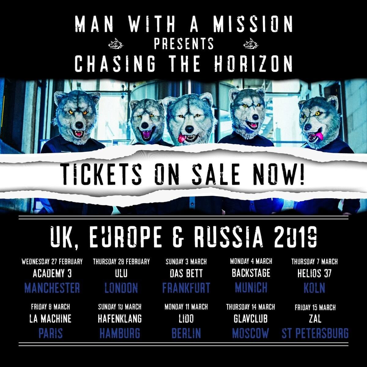 MAN WITH A MISSION brings Chasing The Horizon Tour to Europe - AVO ...