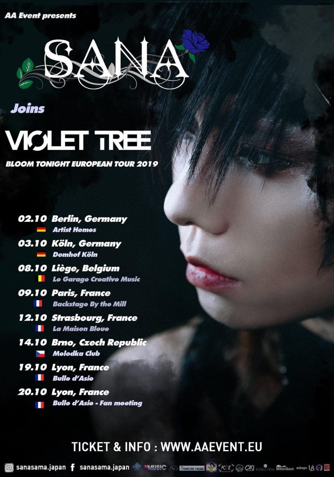 SANA will join Korean band Violet Tree for European tour 2019 - AVO ...