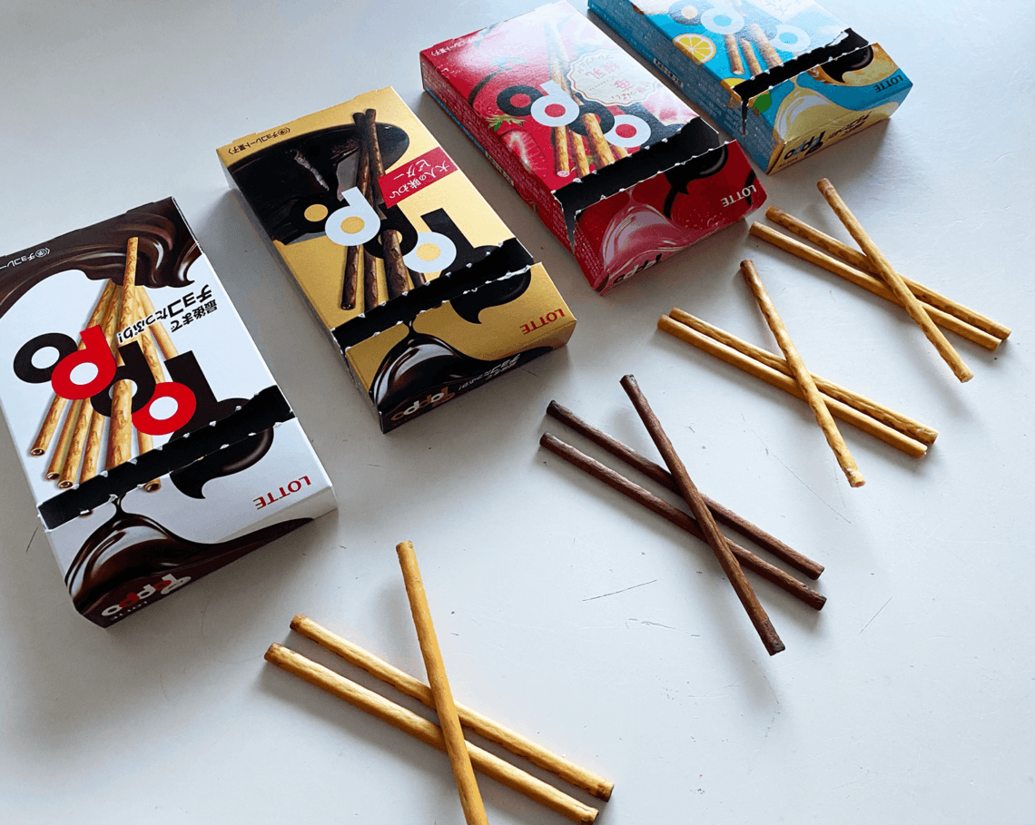 Product Review: LOTTE – Toppo: Milk Chocolate, Bitter Dark Chocolate ...